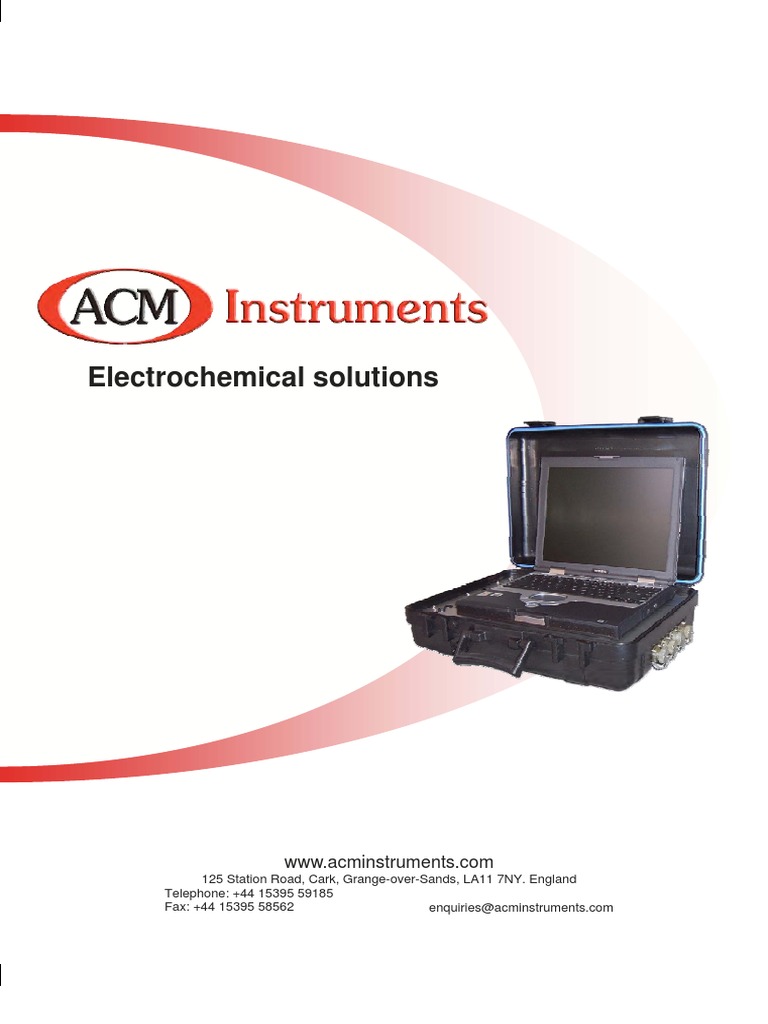 Acm Instruments Brochure | PDF | Corrosion | Electrochemistry
