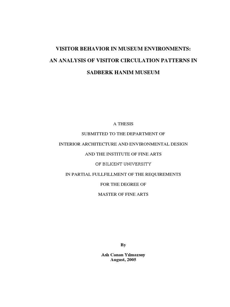 Visitor Behaviour in Museum Environments | PDF | Museum | Emotions