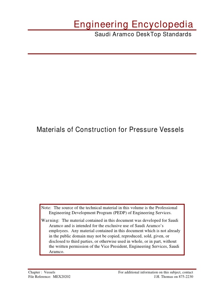 Pressure Vessel Material Selection Guide | PDF | Fracture | Strength Of ...