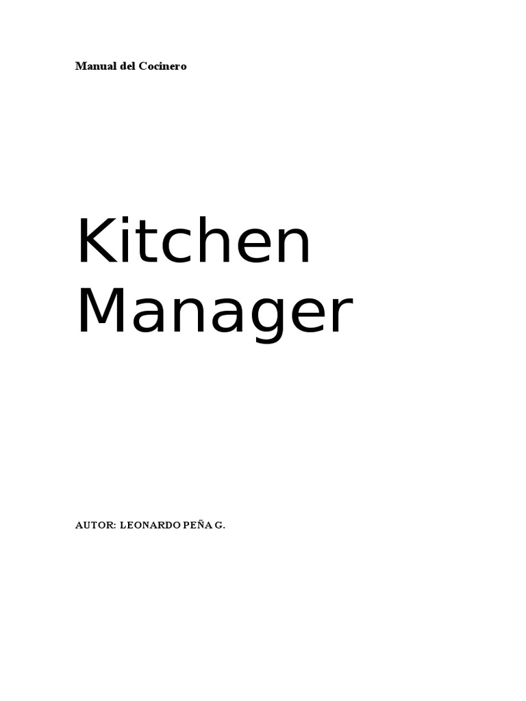 Manual de Cocina: Cuarto Frío y Entradas | PDF | Salsa | Cilantro