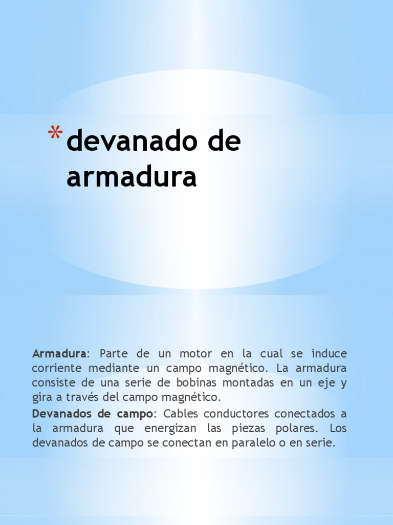 Devanado de Armadura | PDF