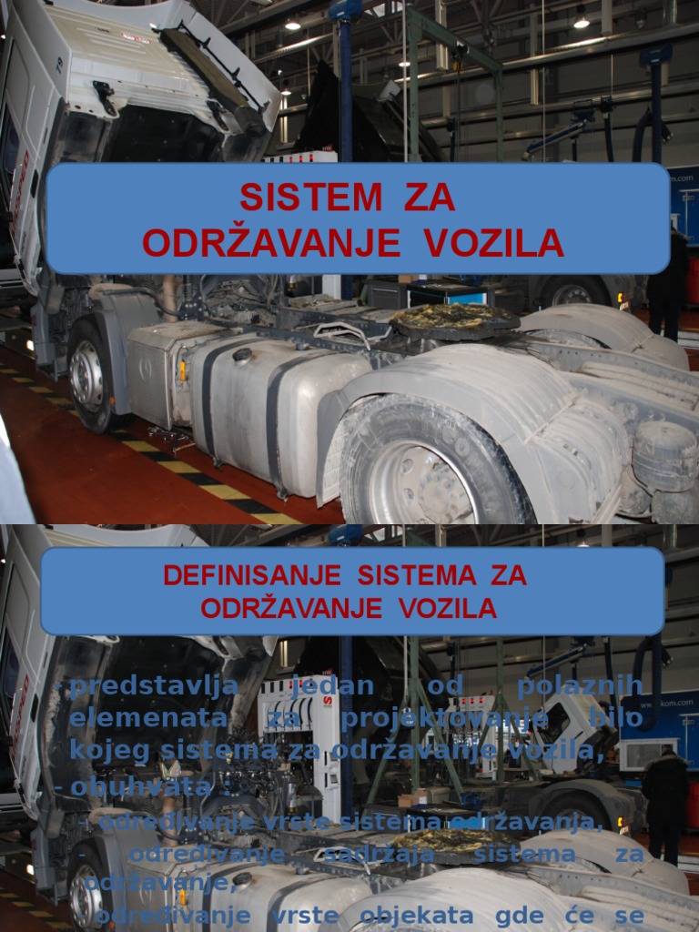 Sistem Za Odrzavanje Vozila Tehnicka Novi Pazar | PDF