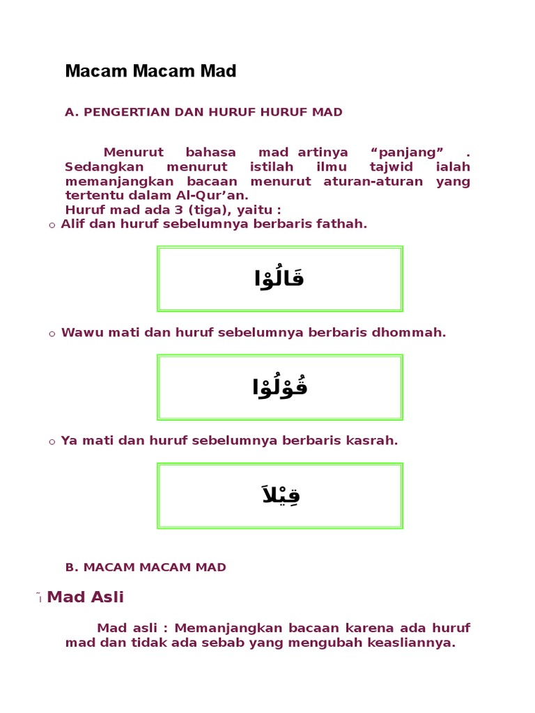 Macam Macam Mad | PDF