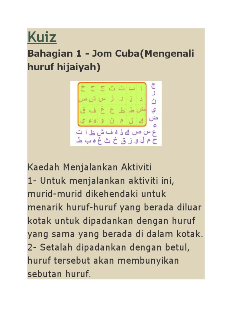 Kuiz Jawi | PDF