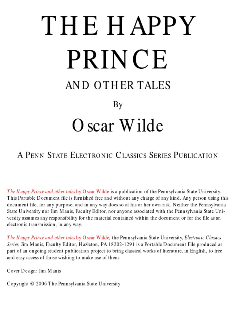 Oscar Wilde Stories | PDF | The Happy Prince And Other Tales | Nature