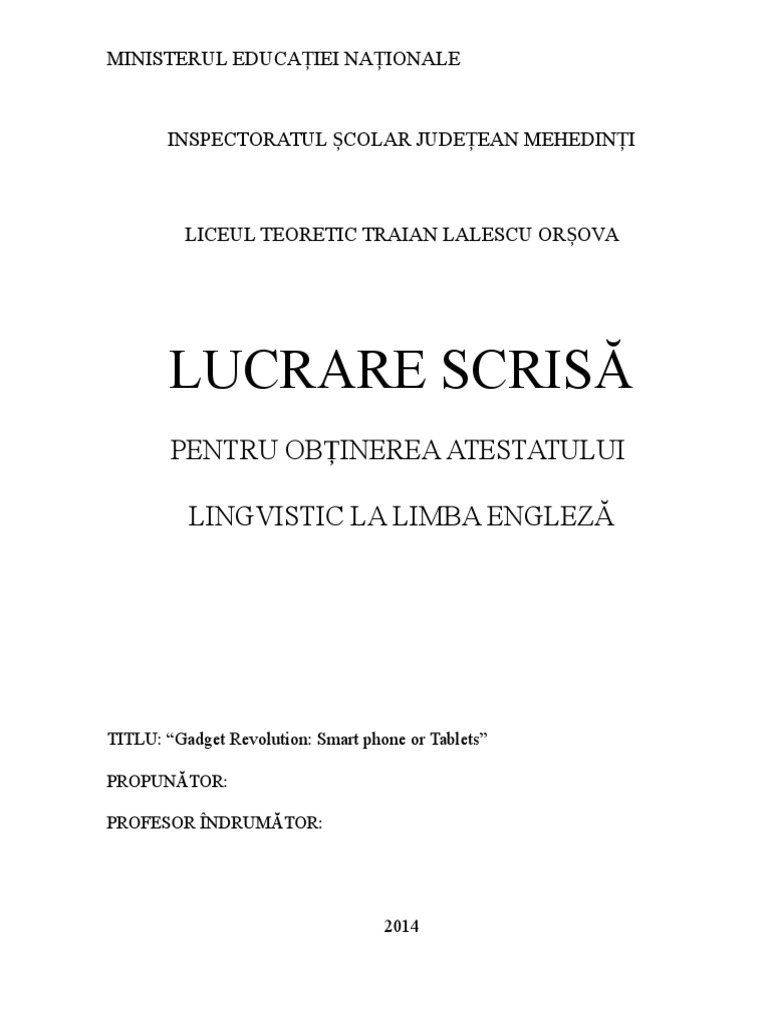 Introducere Atestat Engleza | PDF | Mind | Psychological Concepts