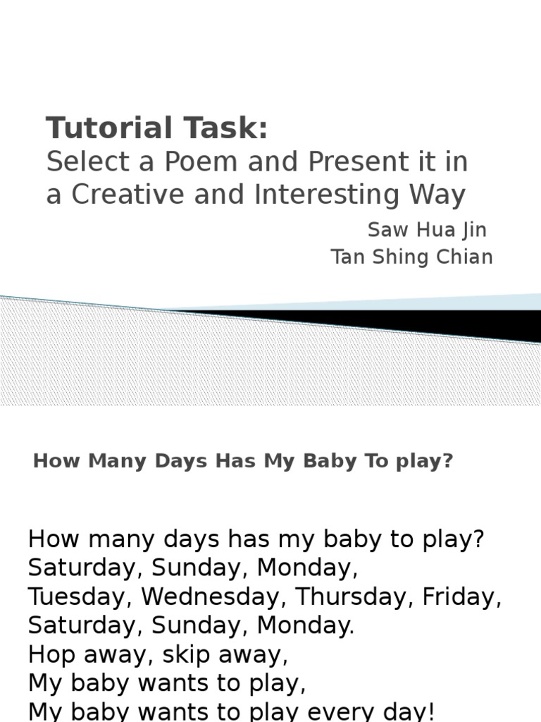 Poem Tutorial | PDF