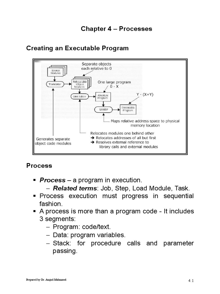 Chapter 4 - Processes Creating An Executable Program | Download Free ...