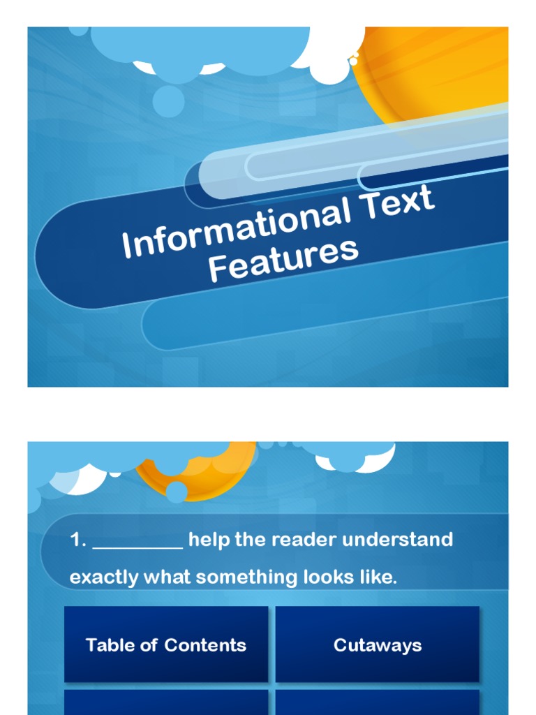 Text Features Presentation | PDF | Graphics | Information Science