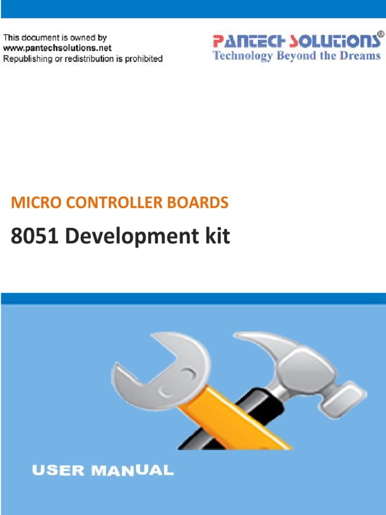 User Manual For 8051 Development Kit | PDF | Microcontroller | Digital ...