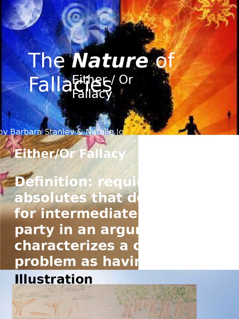 Either / or Fallacy Presentation | Fallacy | Lyndon B. Johnson