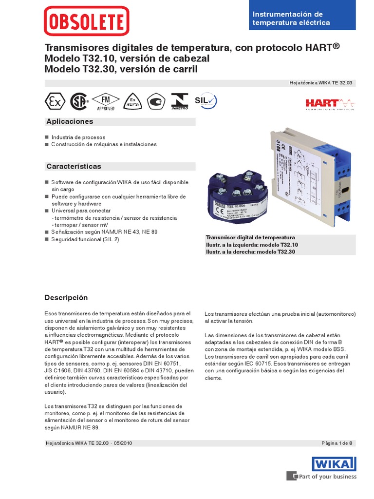 Trasmisor Digital de Temperatura Con Protocolo Hart | PDF | Resistor ...