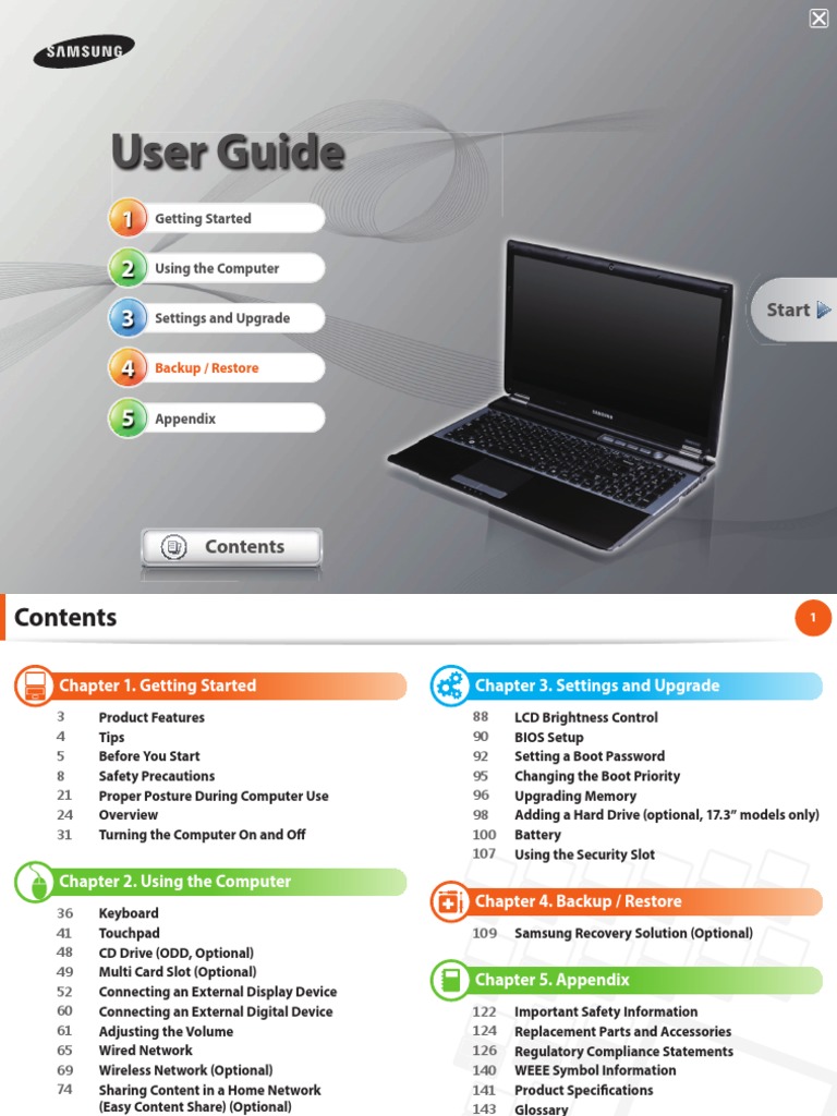 Samsung RF711 - Win7 Vista Manual English | PDF | Computer Keyboard | Usb