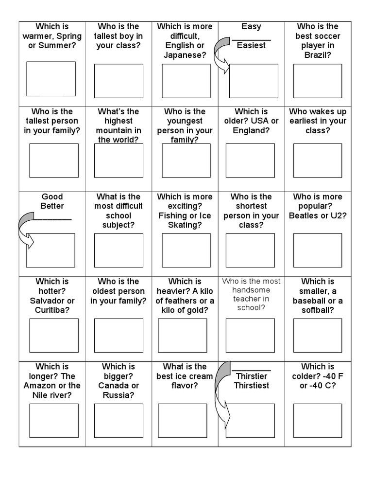 Fun Comparisons for Curious Kids | PDF