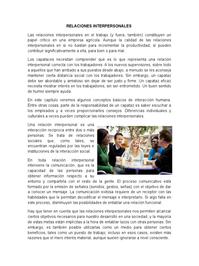 Claves para Relaciones Interpersonales | PDF | Internet | Sociedad
