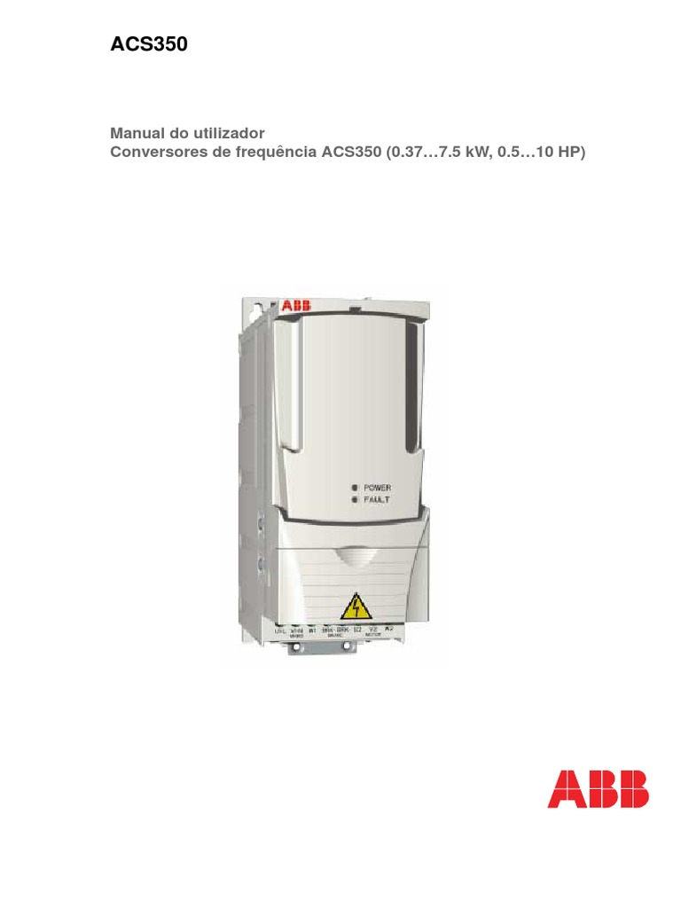 Manual Inversor Abb Acs350 PDF | PDF | Fusível (elétrico) | Rede elétrica