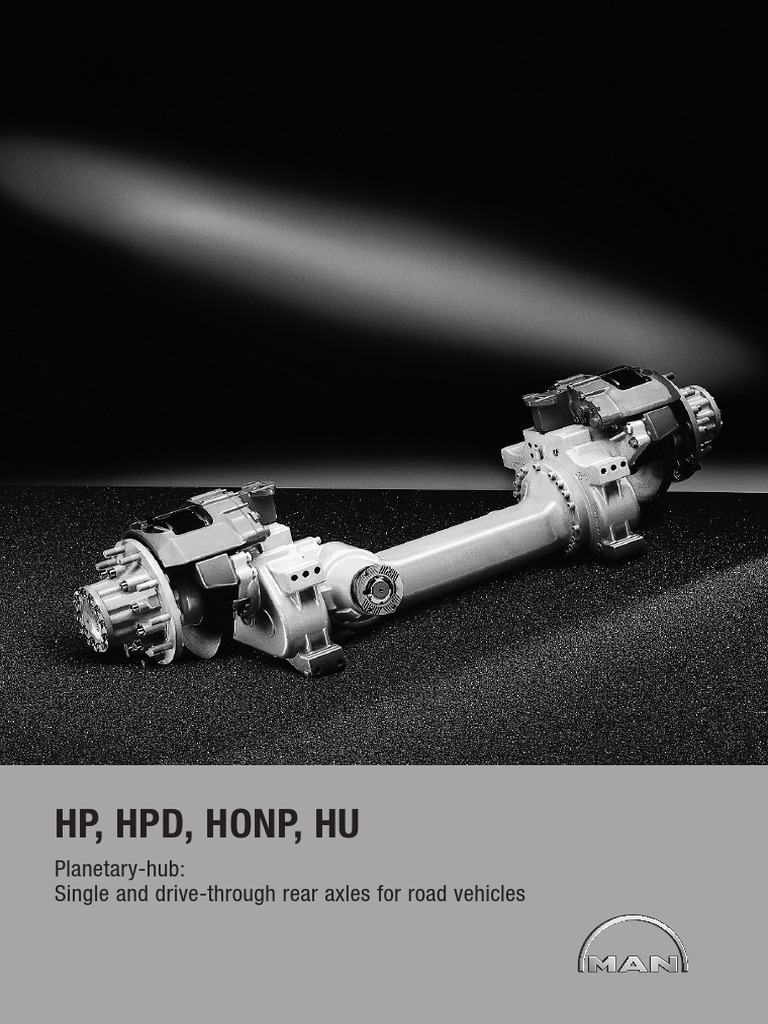 MAN Planetary-Hub Axles for Vehicles | PDF | Axle | Brake