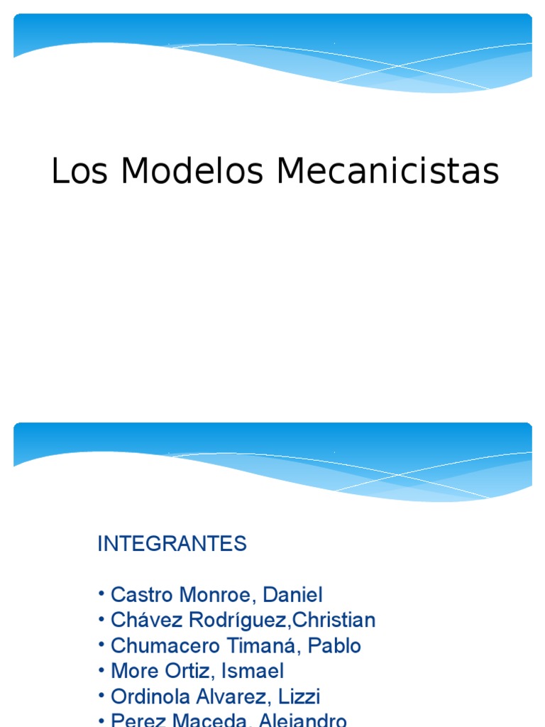 Características del Modelo Mecanicista | PDF | Motivación | Motivacional