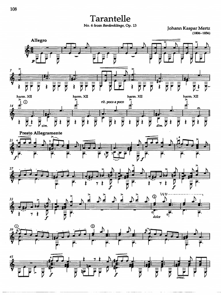 Tarantella - Mertz | PDF