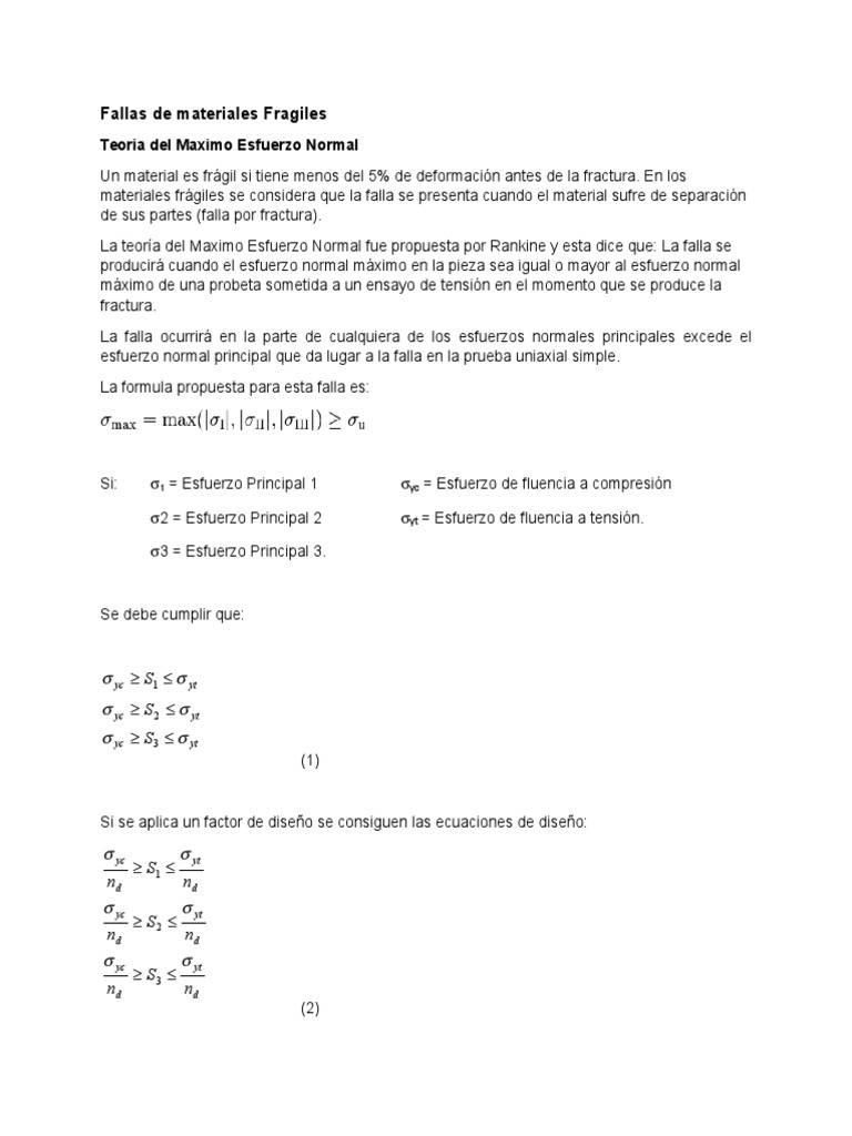 Fallas de Materiales Fragiles | PDF | Ingeniería de Edificación ...