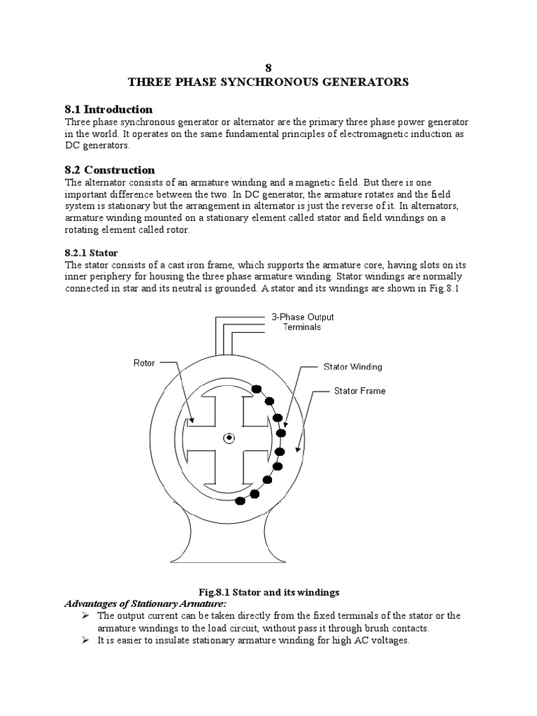Electrical Technology Alternators Pdf Electric Generator