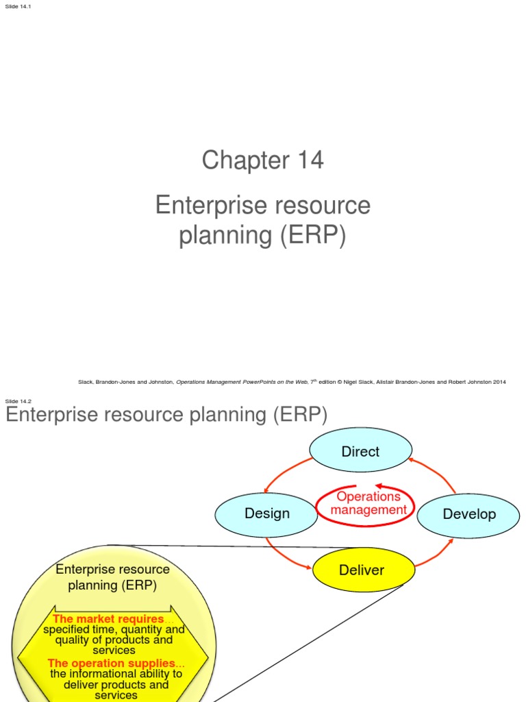 Chapter 14 Operation Management | PDF | Enterprise Resource Planning ...