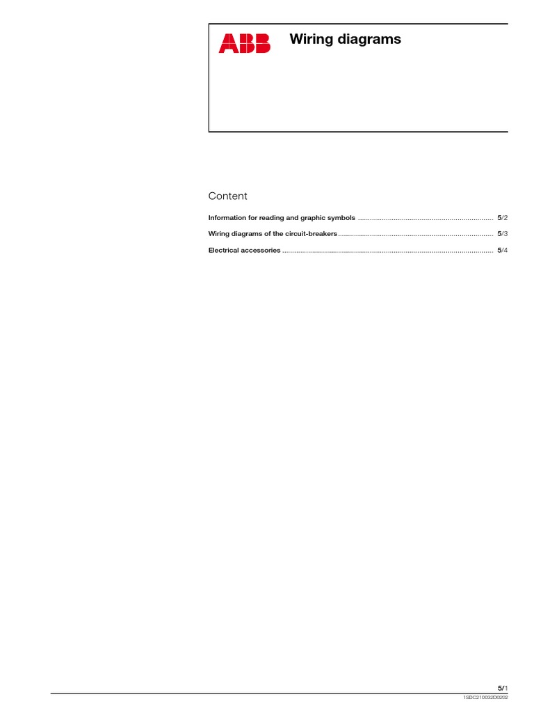 Abb Wiring Diagrams | PDF | Relay | Ac Power Plugs And Sockets