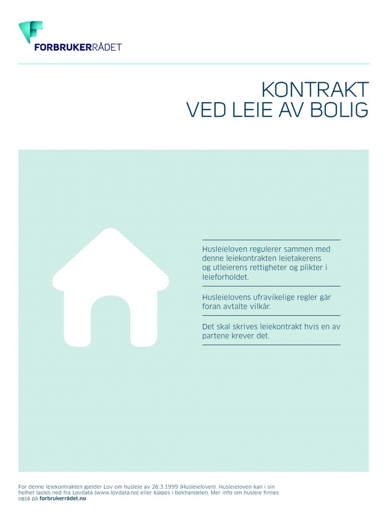 Kontrakt Leie Av Bolig | PDF