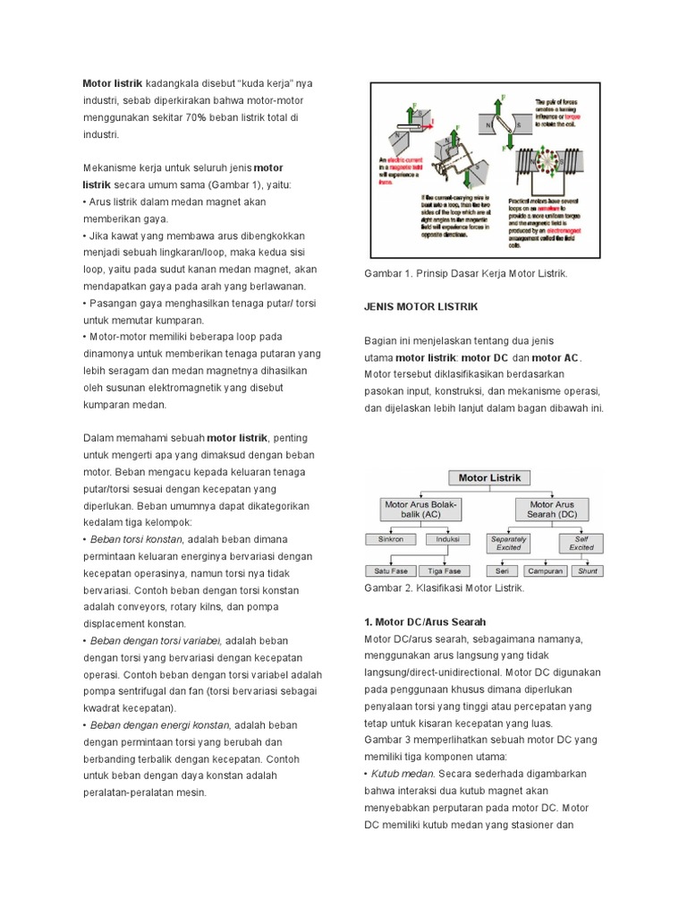 Modul Motor Listrik | PDF | Sains & Matematika