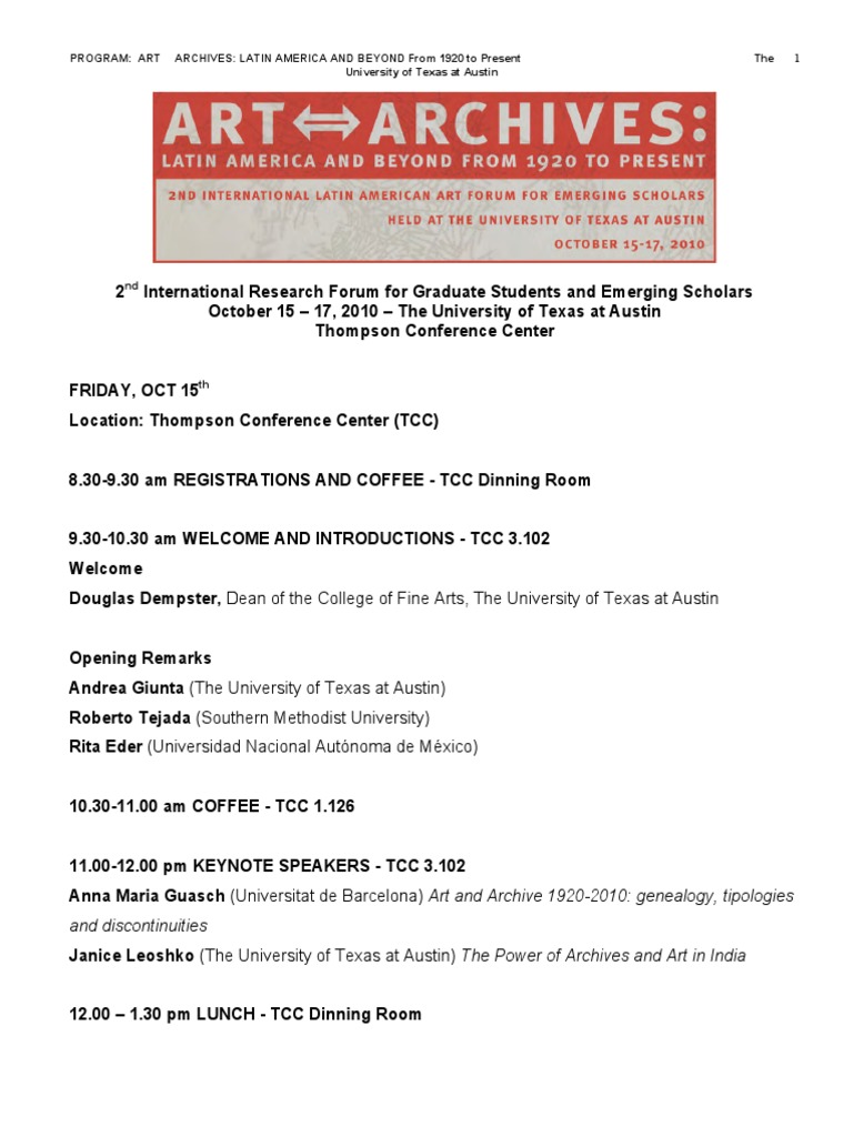 2010 Forum Program Clavis | PDF | Mexico