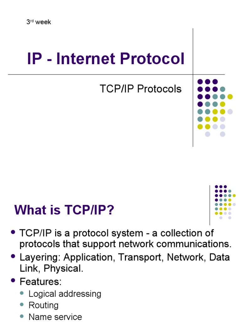 IP - Internet Protocol | Internet Protocols | Internet Protocol Suite