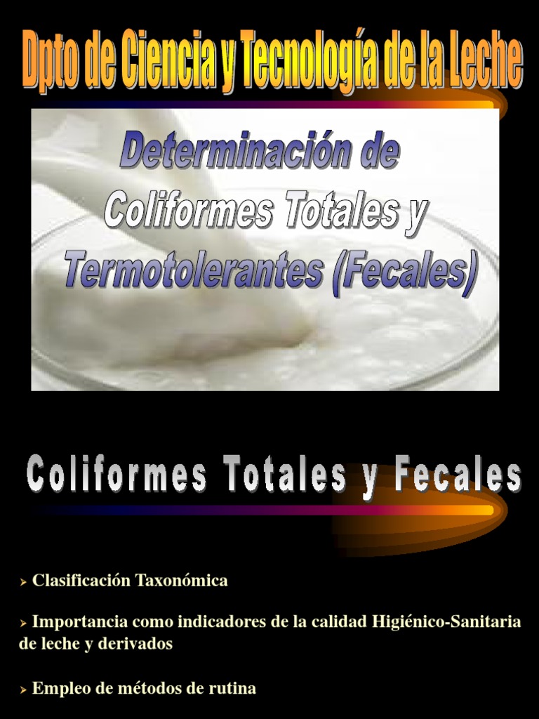 Determinación de Coliformes | PDF | Microbiología | Procariota
