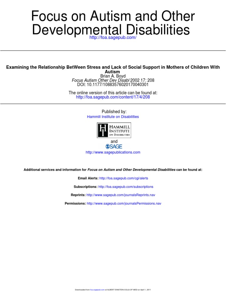 Examining The Relationship Between Stress and Lack of Social Support in ...