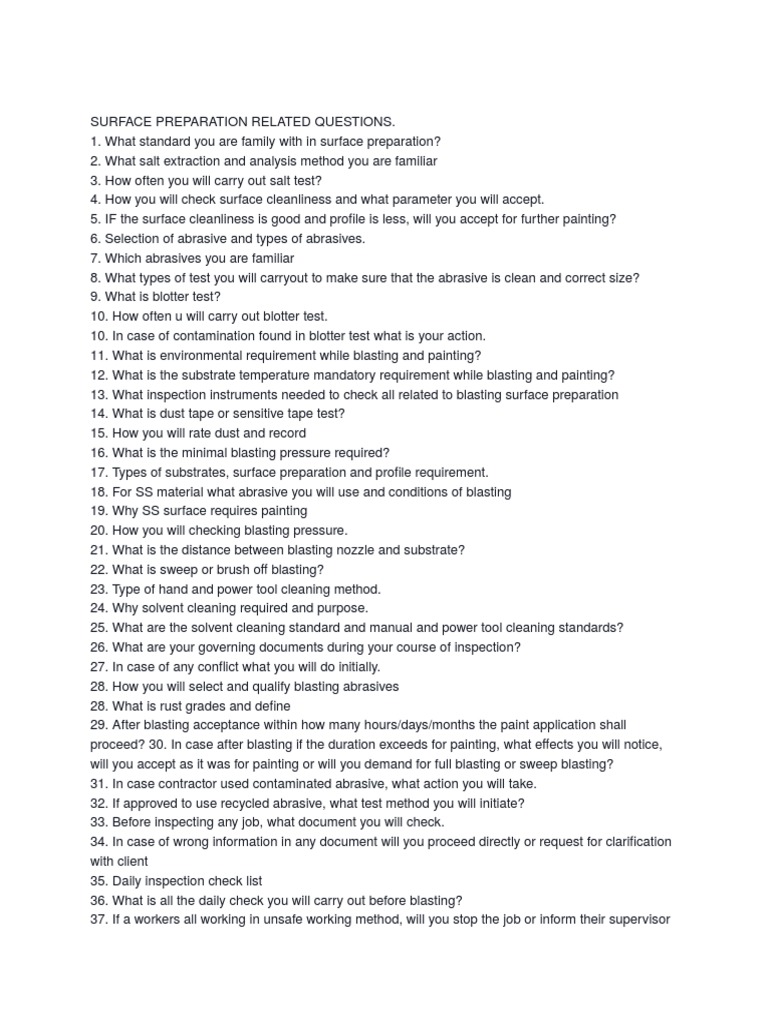 Painting Questions | PDF | Paint | Abrasive