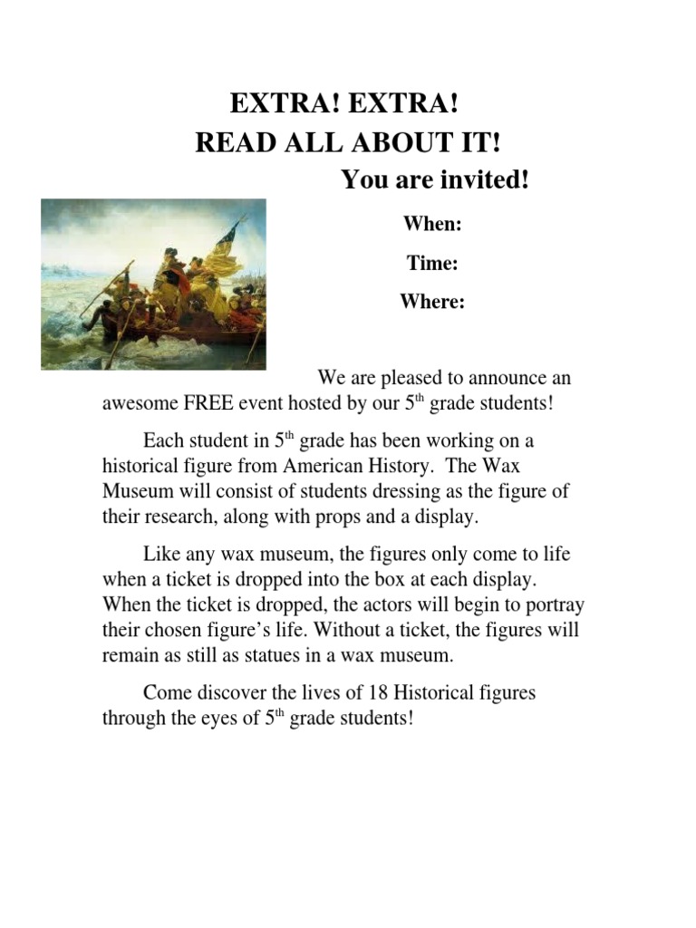 Wax Museum Invitation | PDF