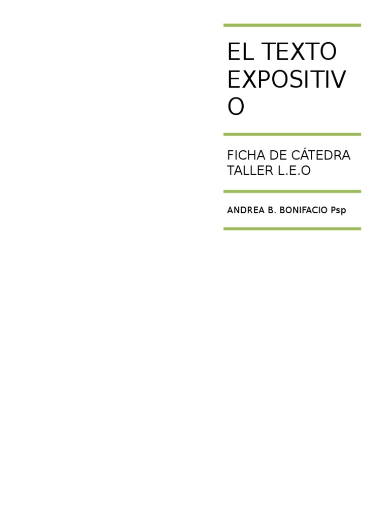 Textos Expositivos-Explicativos | PDF