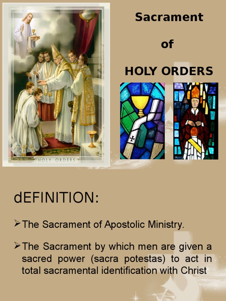 Holy Orders | PDF | Ordination | Priest