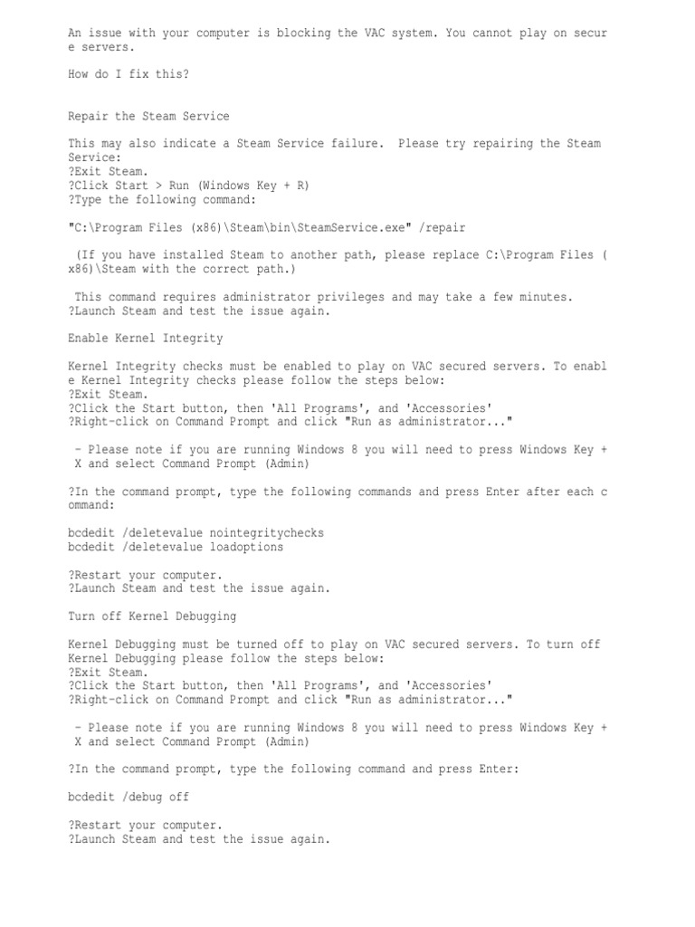 Steam Problem | PDF | Kernel (Operating System) | Command Line Interface