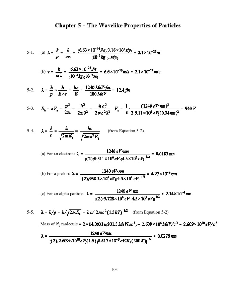 ISM Chapter 05 | PDF | Electronvolt | Electron