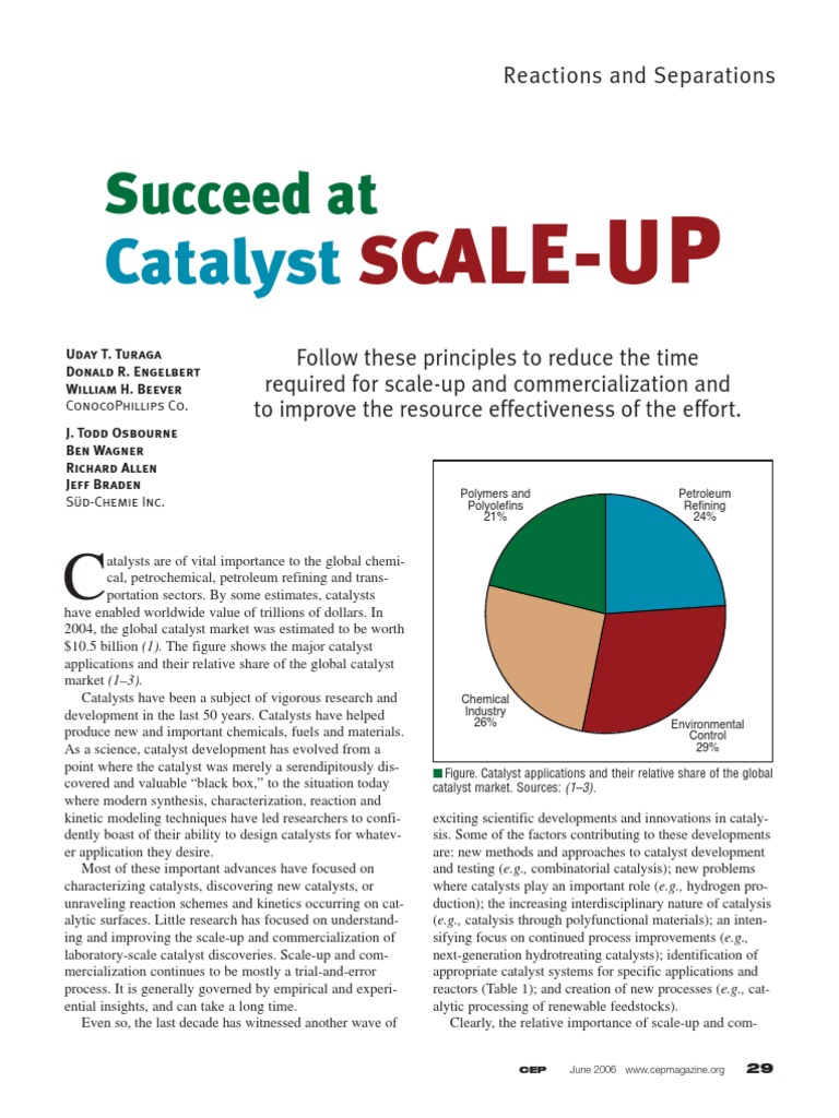 Catalyst Scale Up | PDF | Catalysis | Filtration