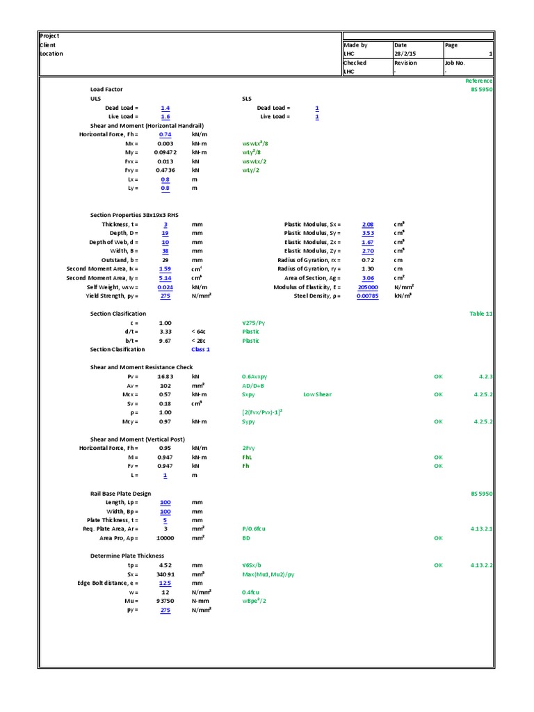 Catwalk Design and Load Specifications | PDF