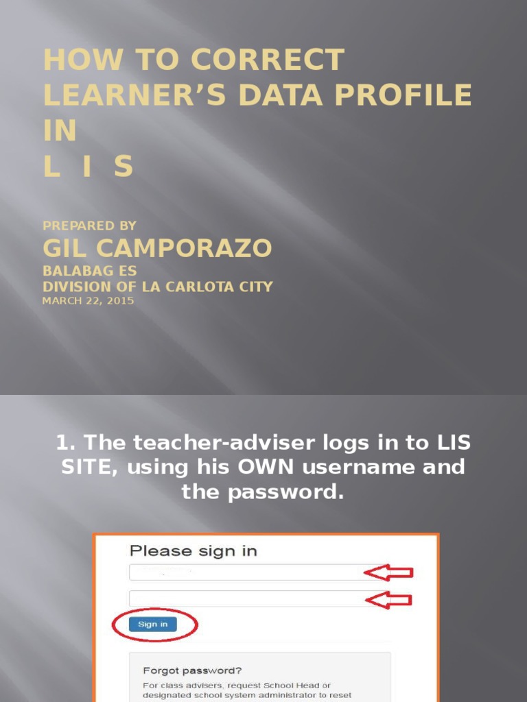 Correcting Learner Data in LIS | PDF | Career & Growth