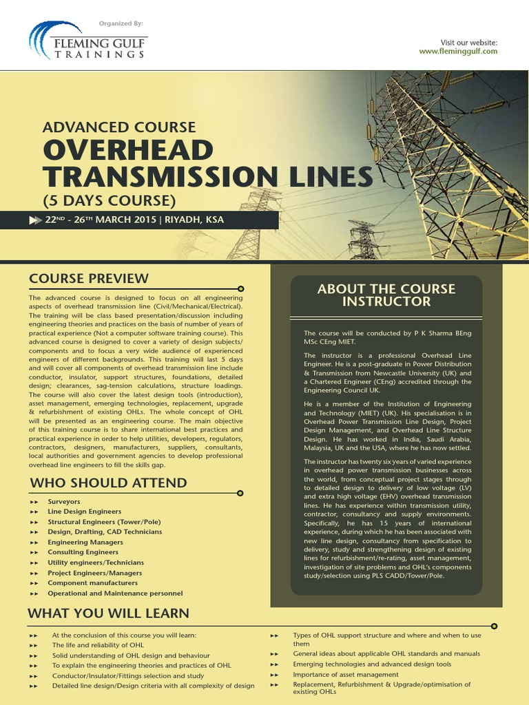 Transmission Line Training | PDF | Credit Card | Electric Power ...