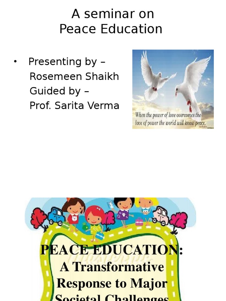 Peace Education Seminar | PDF | Peace | Ethical Principles