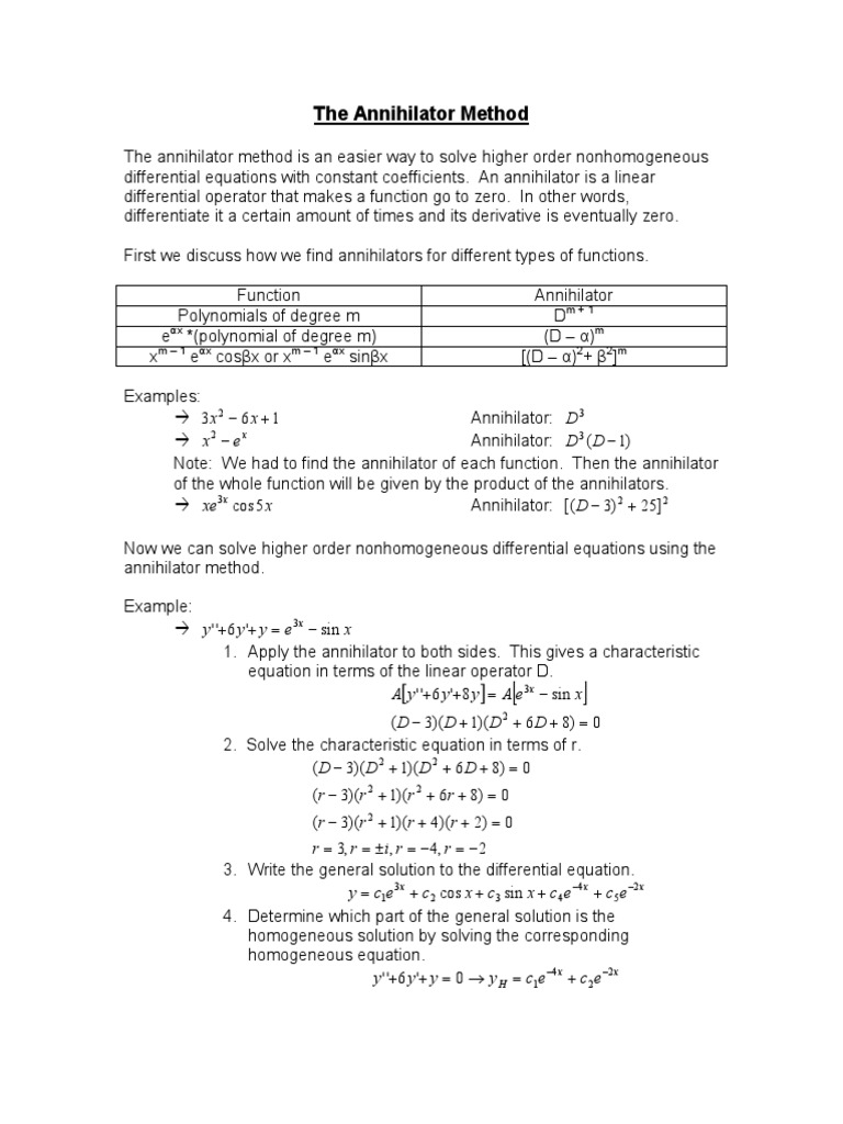 Advanced Differential Equations | PDF