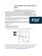 Ukuran Foto 4R dalam CM dan Pixel | PDF