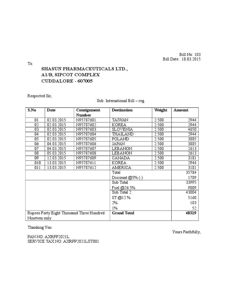 DTDC Bill 103 | PDF | Business | Technology & Engineering