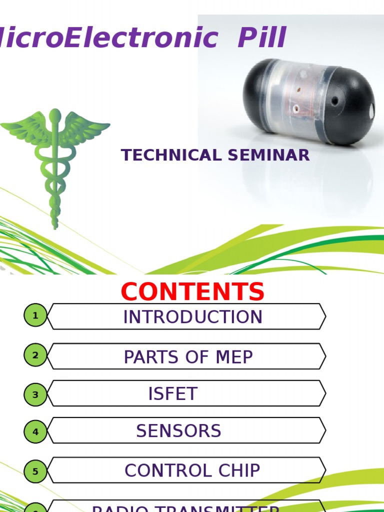 Microelectronic Pill | PDF | Transmitter | Sensor