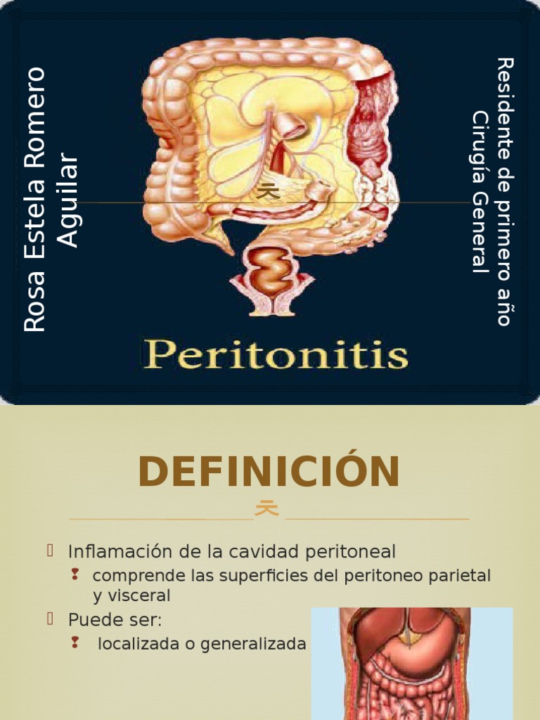 Definición y causas de la peritonitis | PDF | Inflamación | Las bacterias
