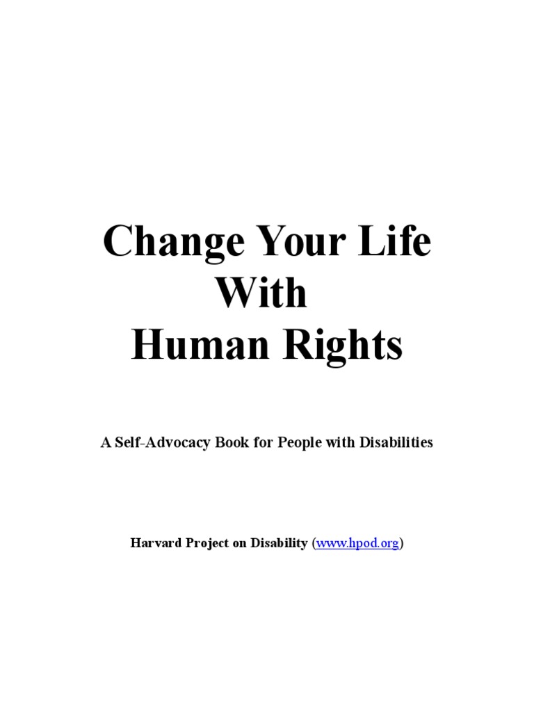 Change Your Life With Human Rights-Text Only | PDF | Disability | Human ...